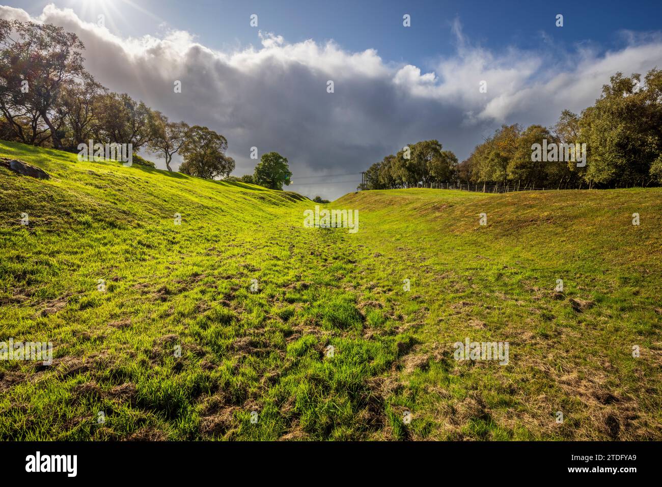 Along the Roman Antonine Wall and Defensive Ditch at Rough Castle ...