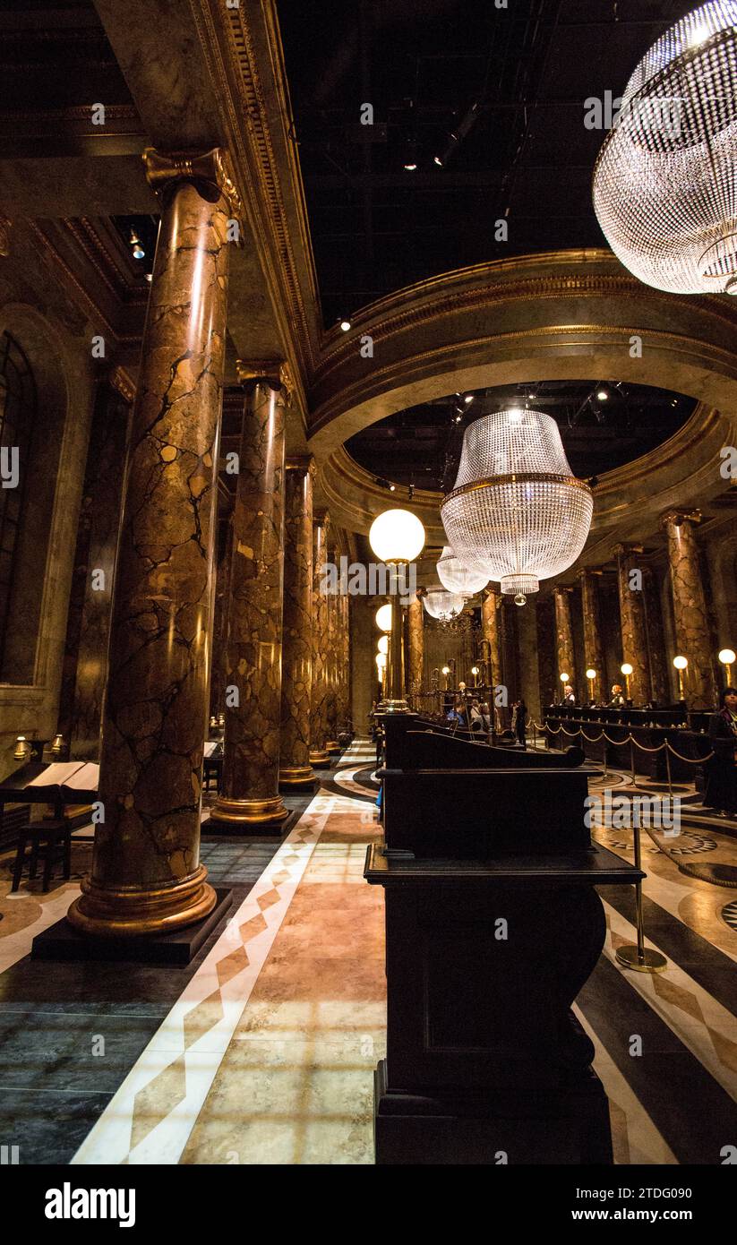Harry Potter, Gringott bank, Warner Studios London Stock Photo - Alamy