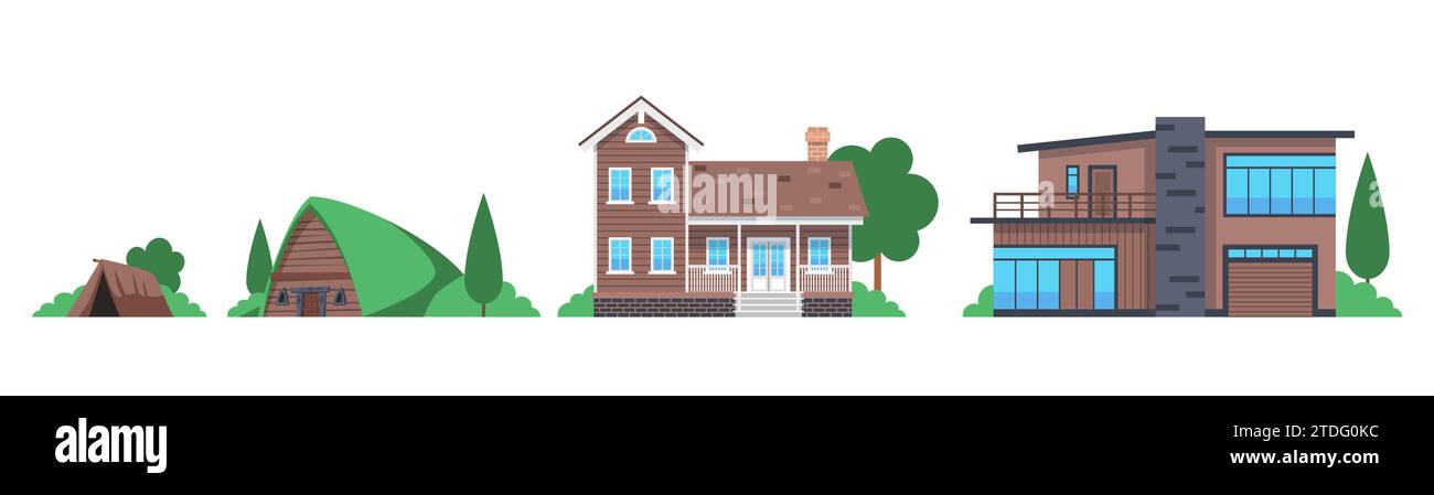 Architecture evolution Stock Vector Images - Alamy