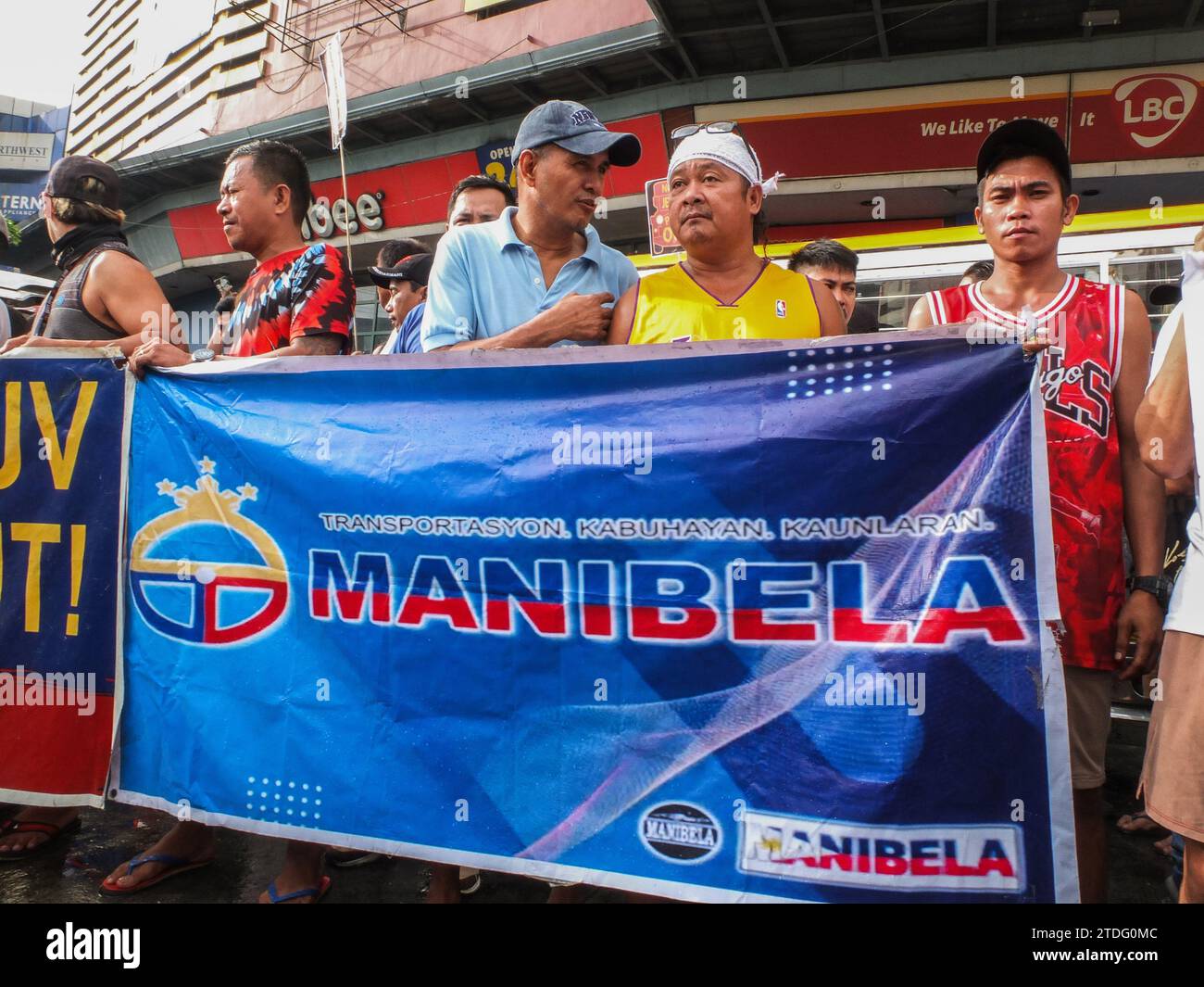 Caloocan City, Philippines. 18th Dec, 2023. Protest hold a banner to ...