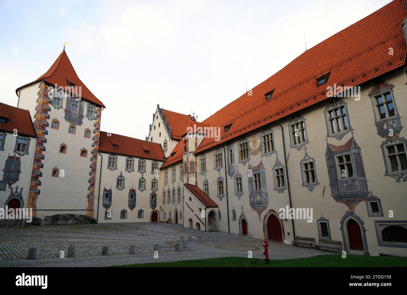 The beautiful Hohes Schloss castle in Fussen, Bavaria Stock Photo - Alamy