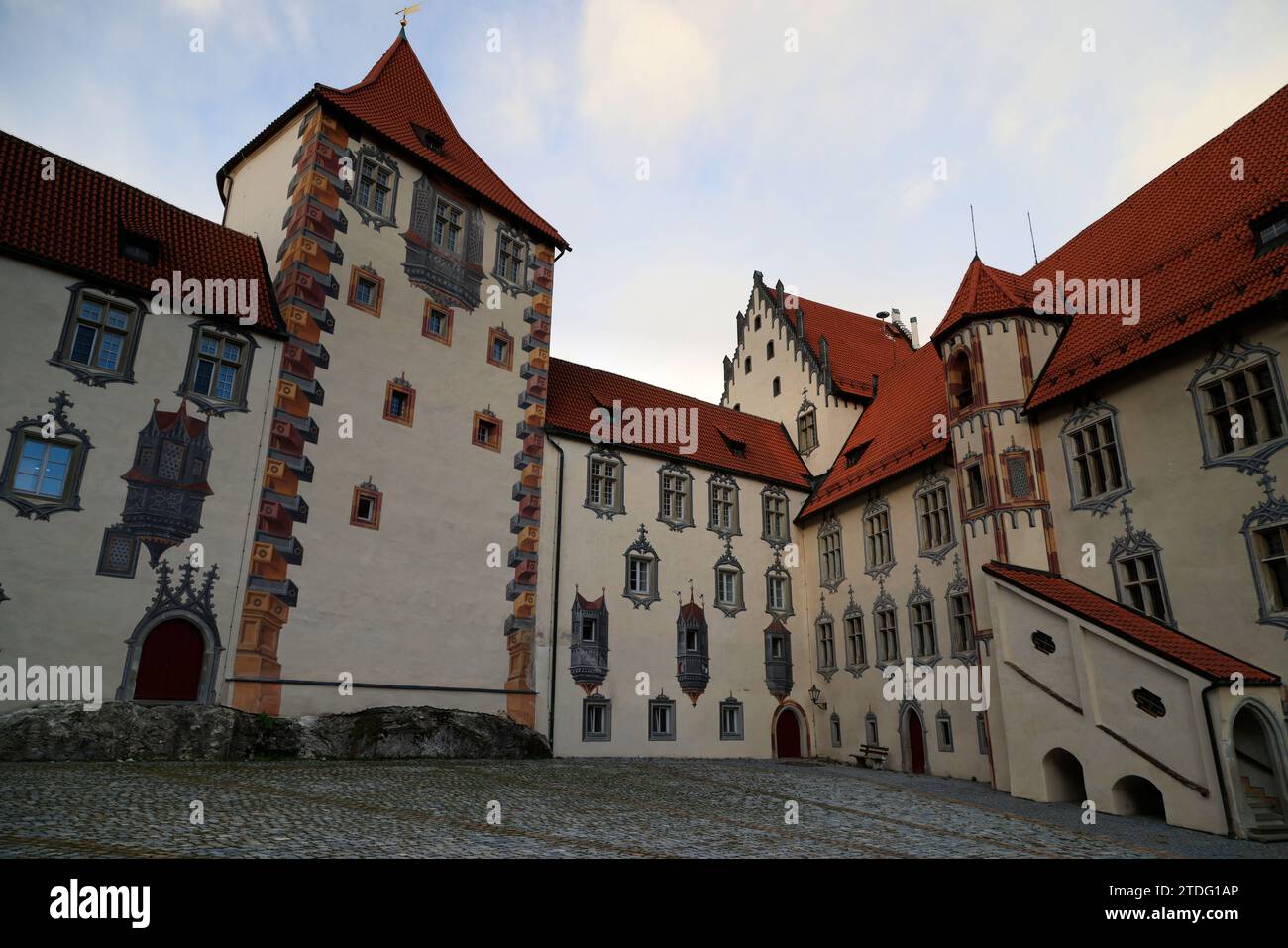 The beautiful Hohes Schloss castle in Fussen, Bavaria Stock Photo - Alamy