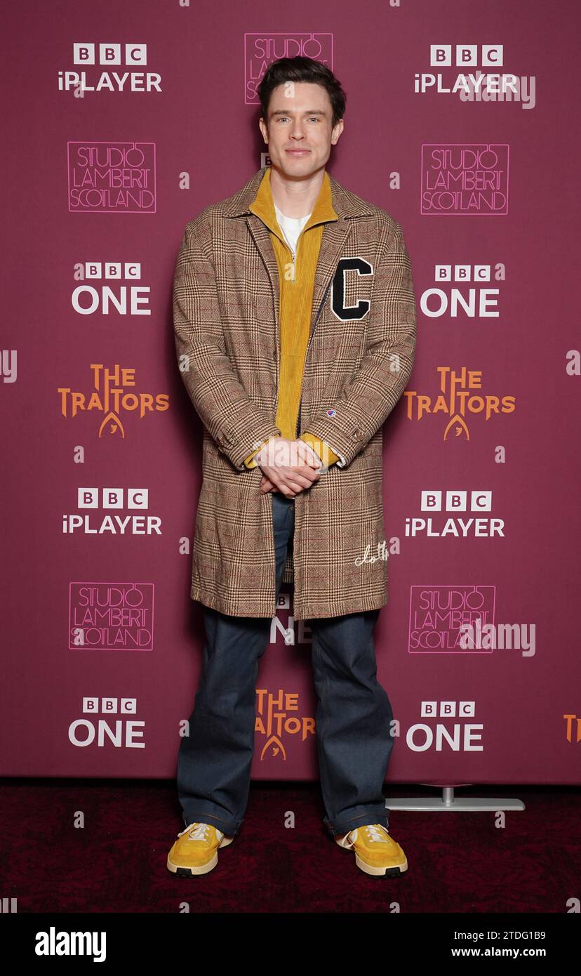 Ed Gamble at a photocall for the launch of BBC's the Traitors, at the ...