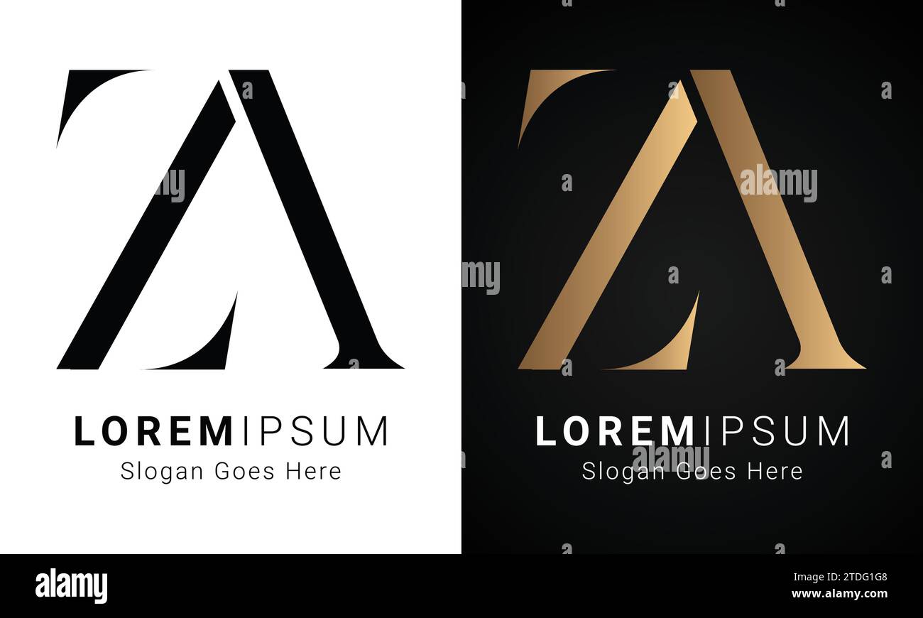 Initial za logo hi-res stock photography and images - Alamy