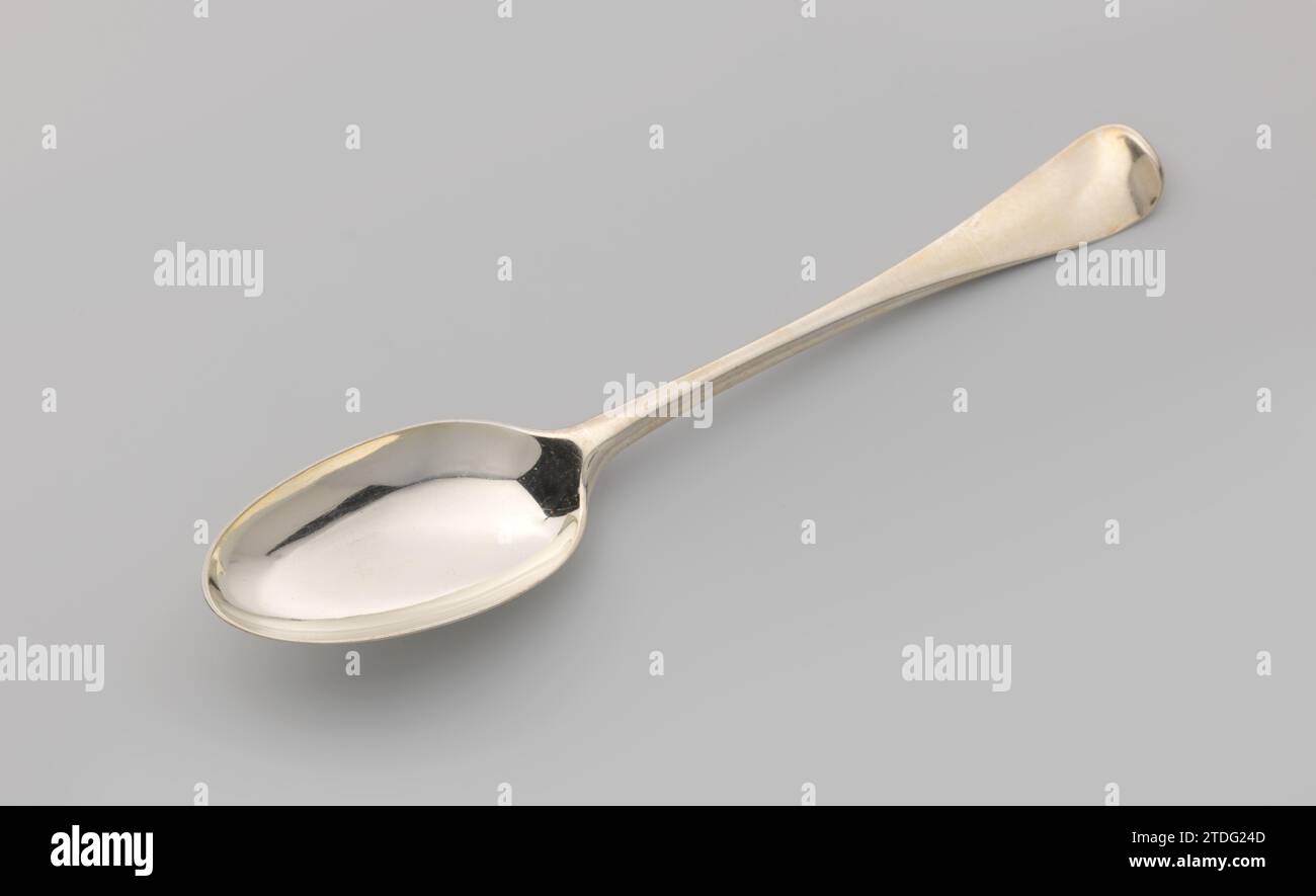 Spoon, Dirk van Gameren, 1764 Spoon of silver, with an oval container ...