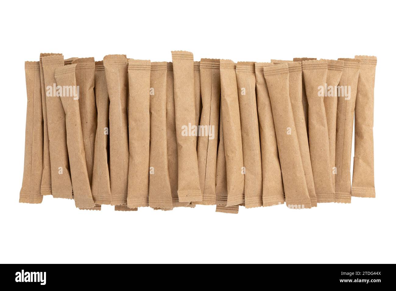 number of sugar sticks, sugar in paper kraft packaging, mock up for ...