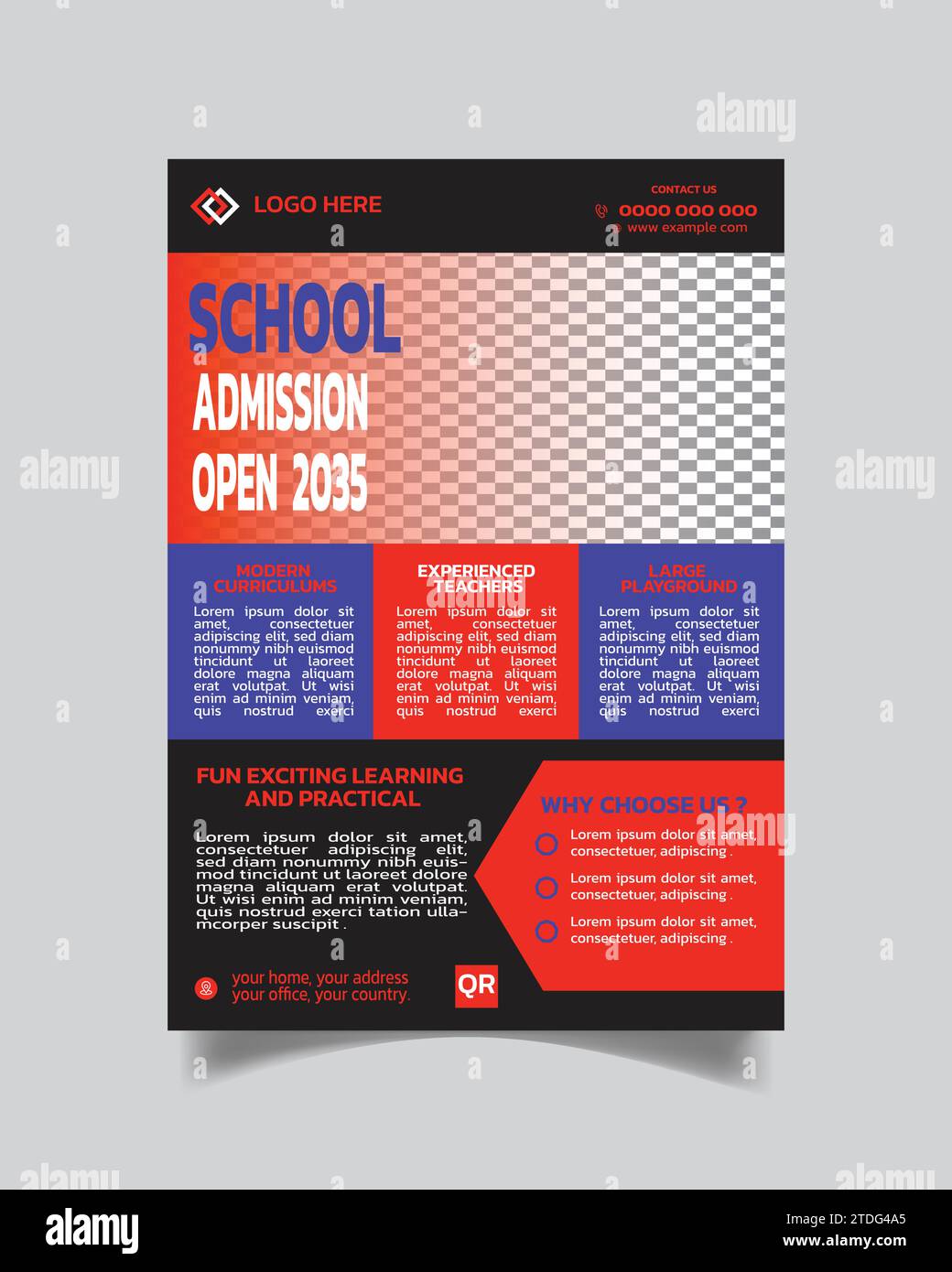 Learning flyer templates Stock Vector Images - Alamy