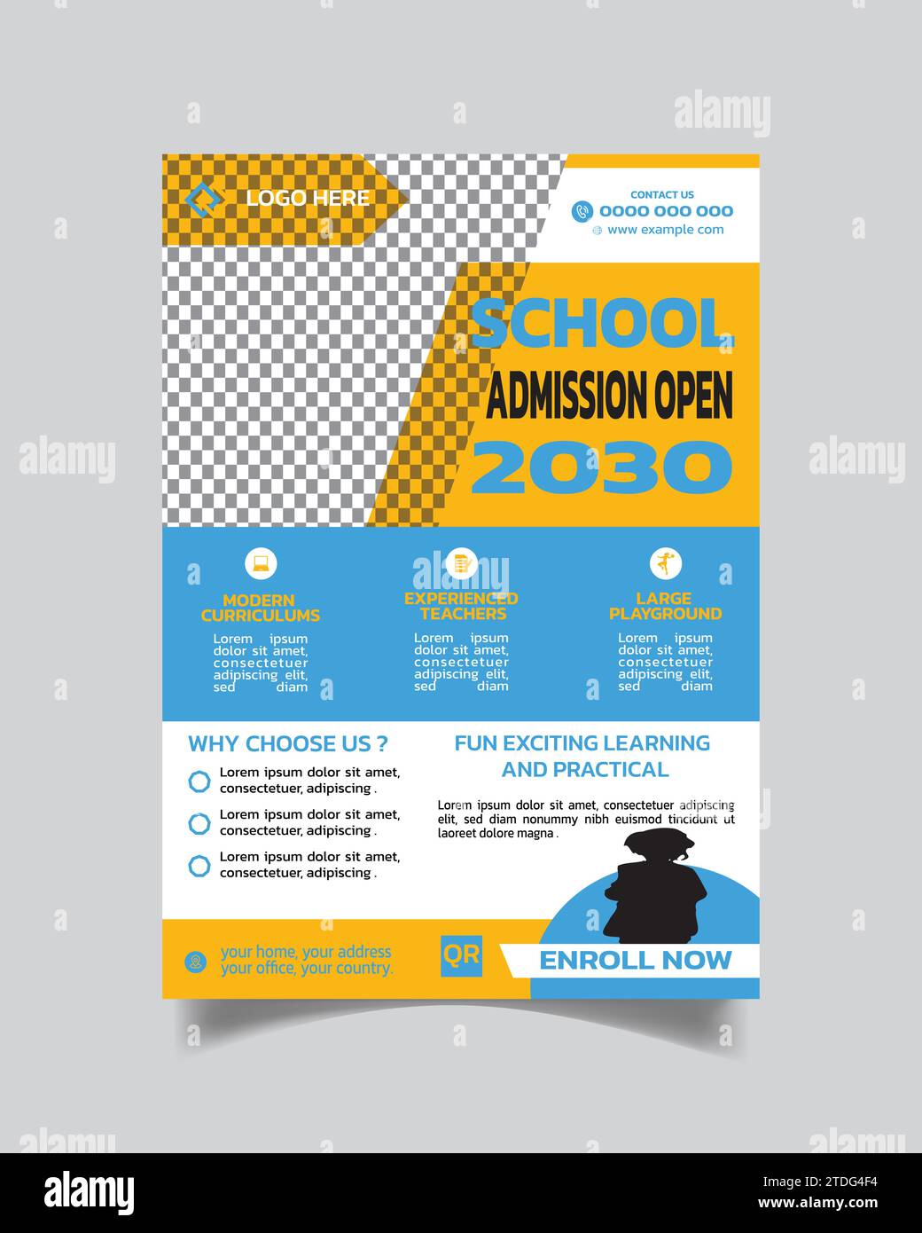 Trending Kids and School Admission Flyer Template and Pre-School ...