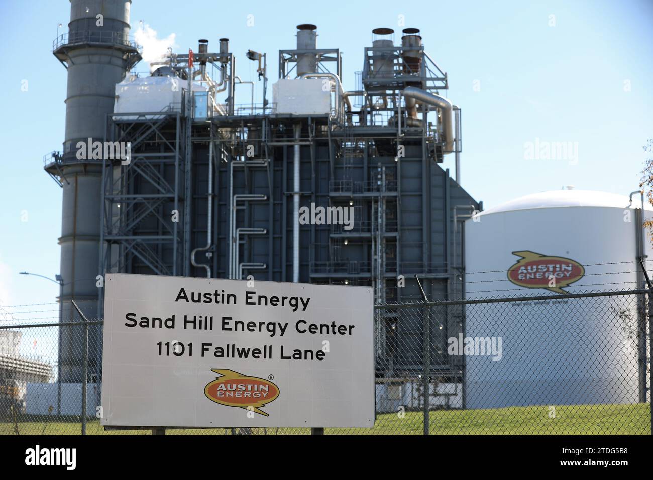 December 17, 2023: Austin Energy's Sand Hill Energy Center, located in ...