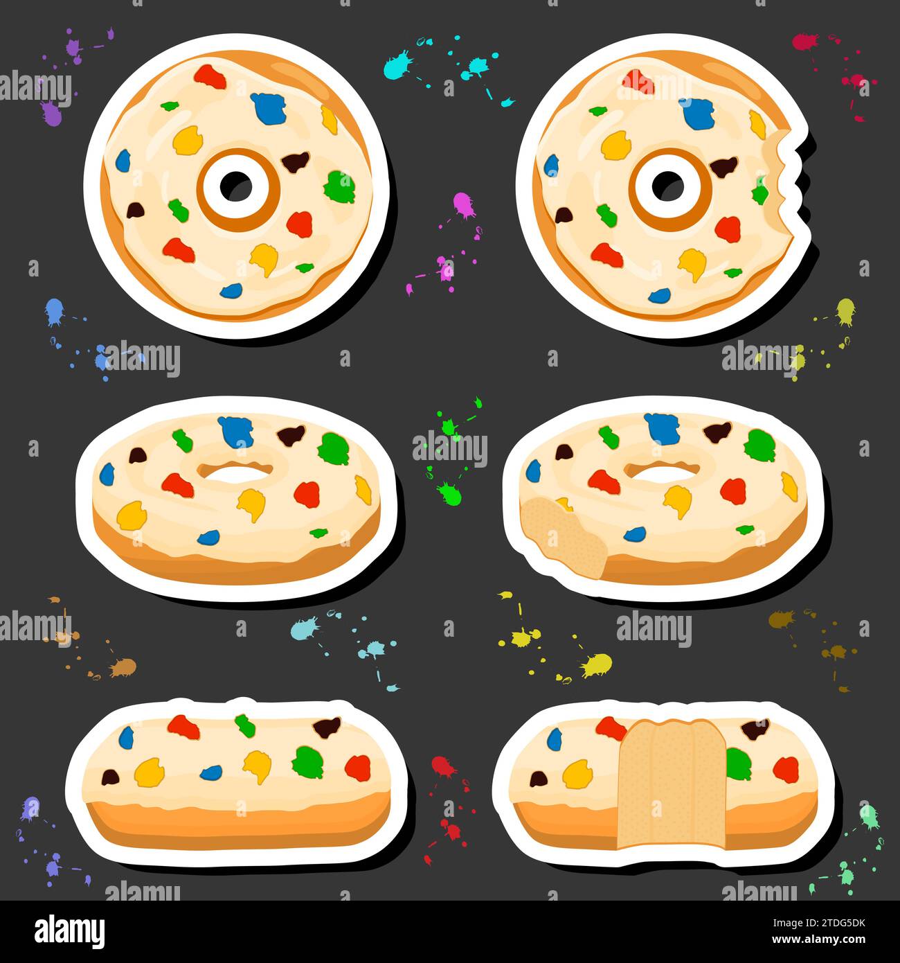 Different types of doughnuts hi-res stock photography and images - Alamy