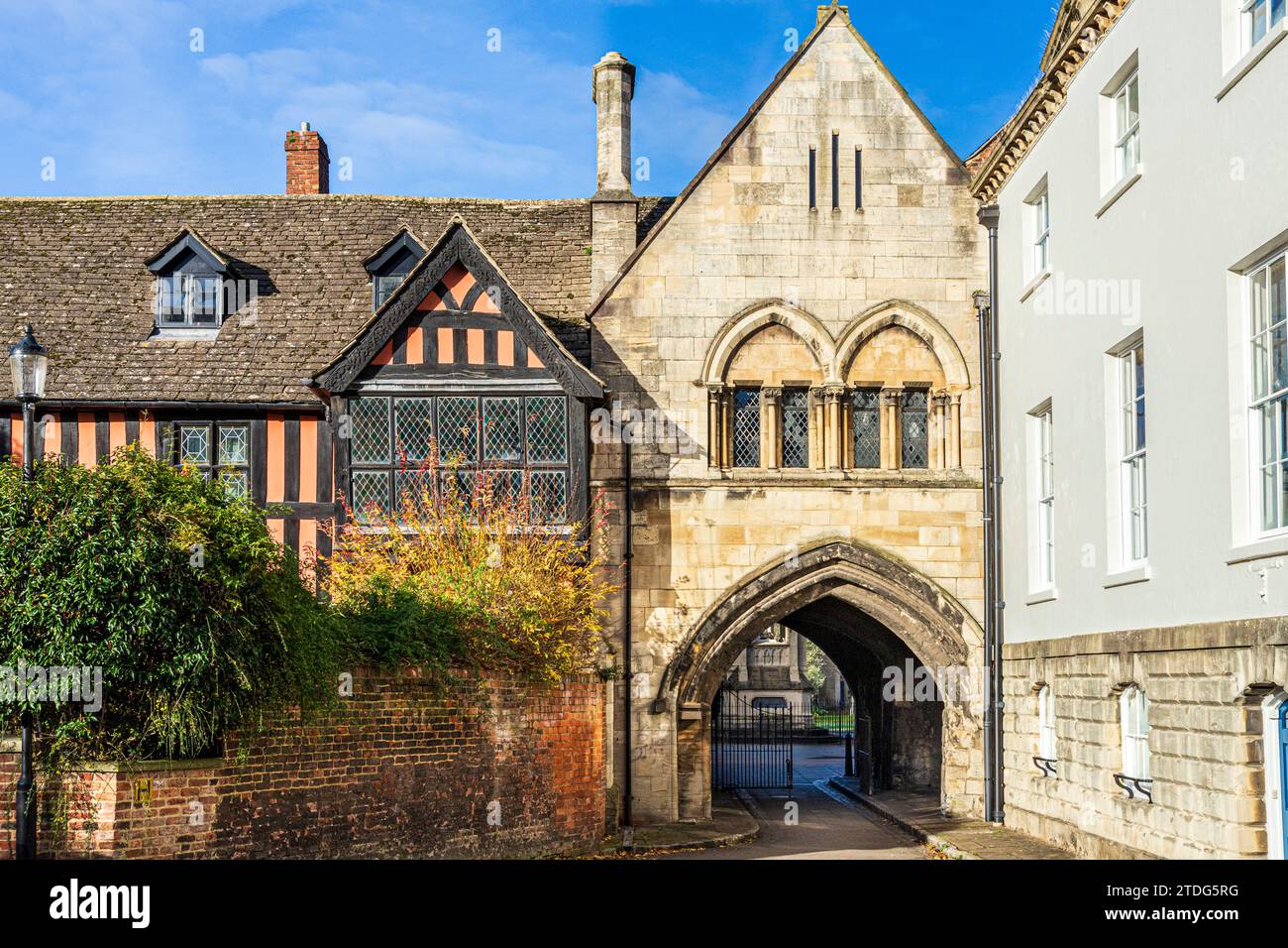 Late 12th century St Marys Gate (College Gate) for the Benedictine ...