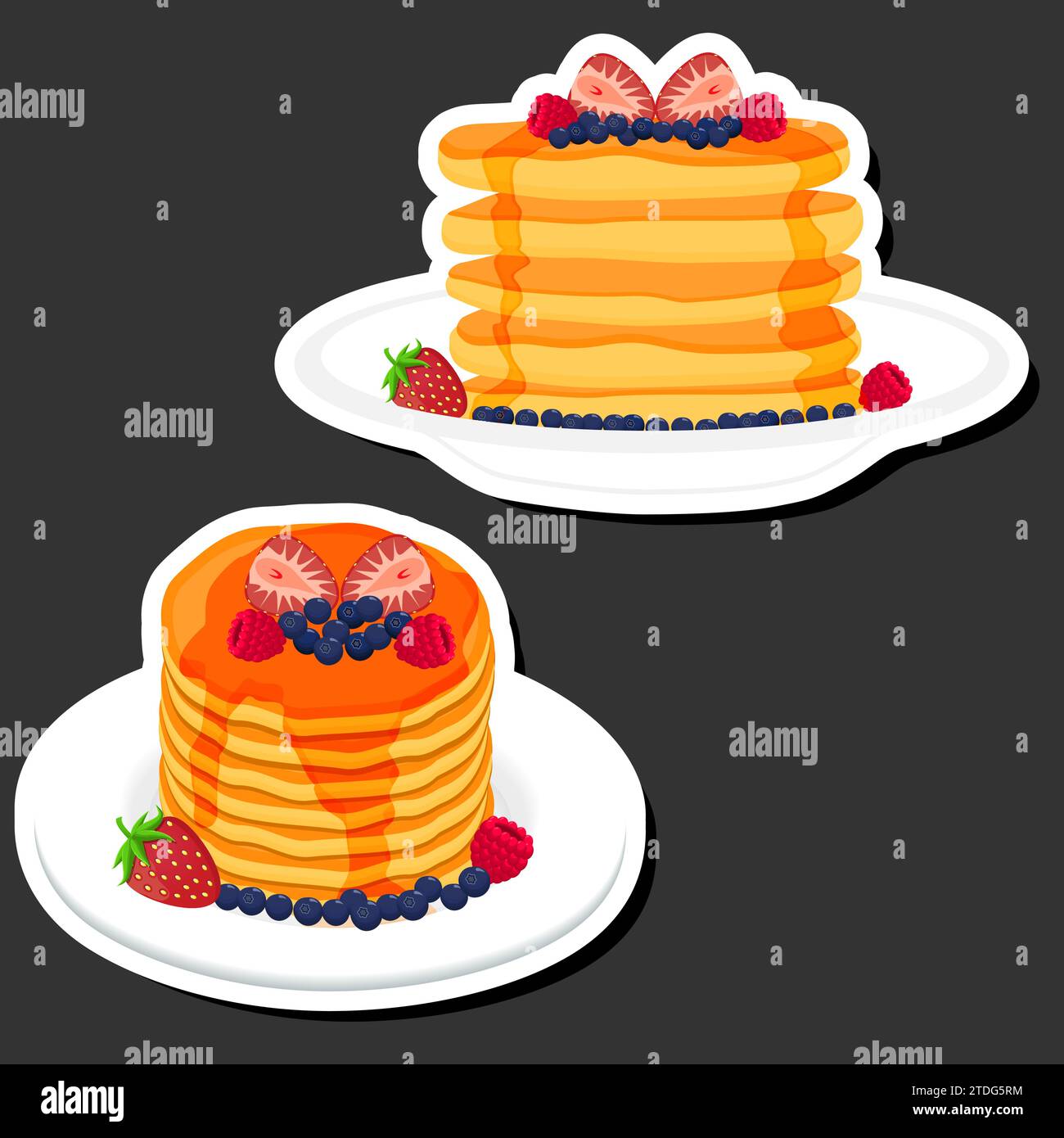 Tasty fresh honey on Stock Vector Images - Alamy