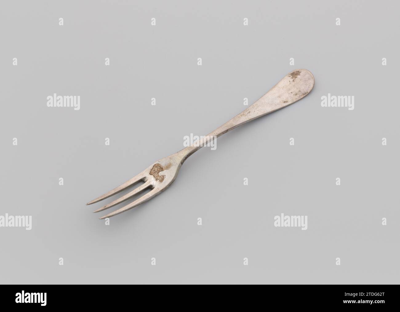 Fork van Zilver, A. Keun, 1821 Fork of silver, with three teeth. The ...