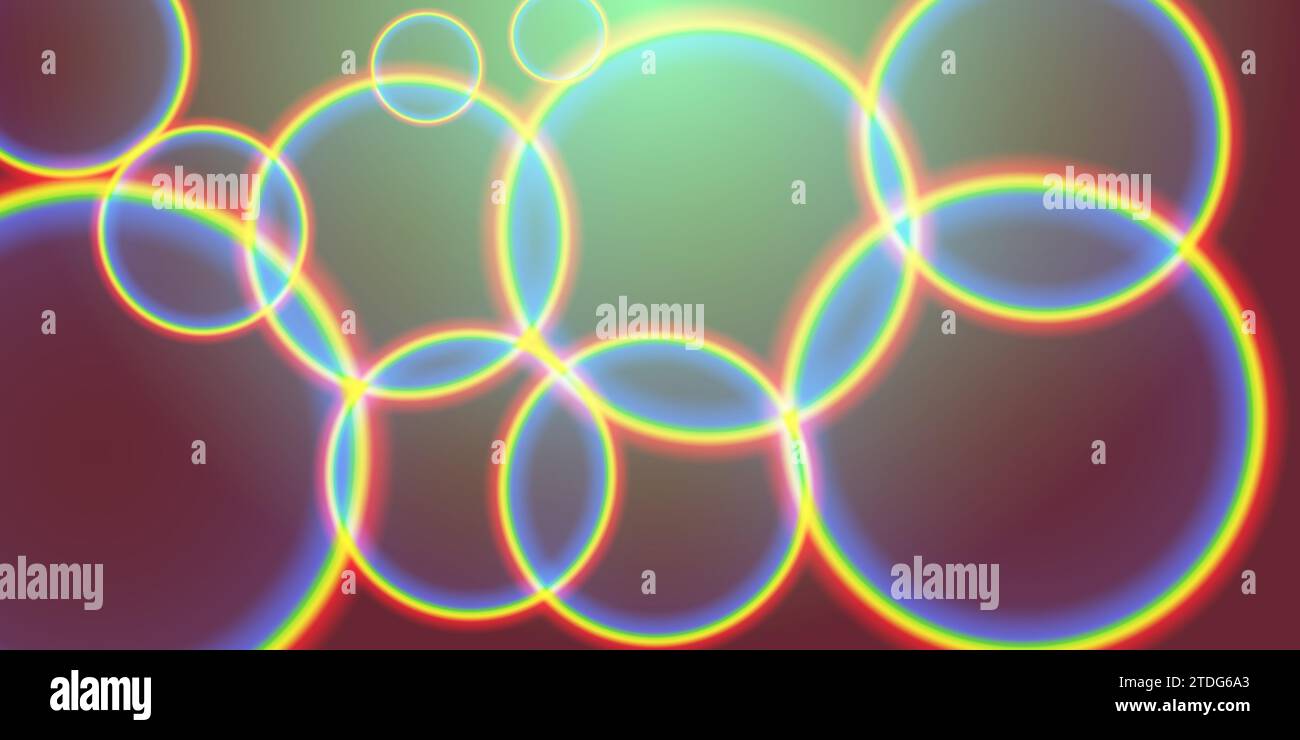 circular rainbow vector smart blurred pattern. Abstract background with ...