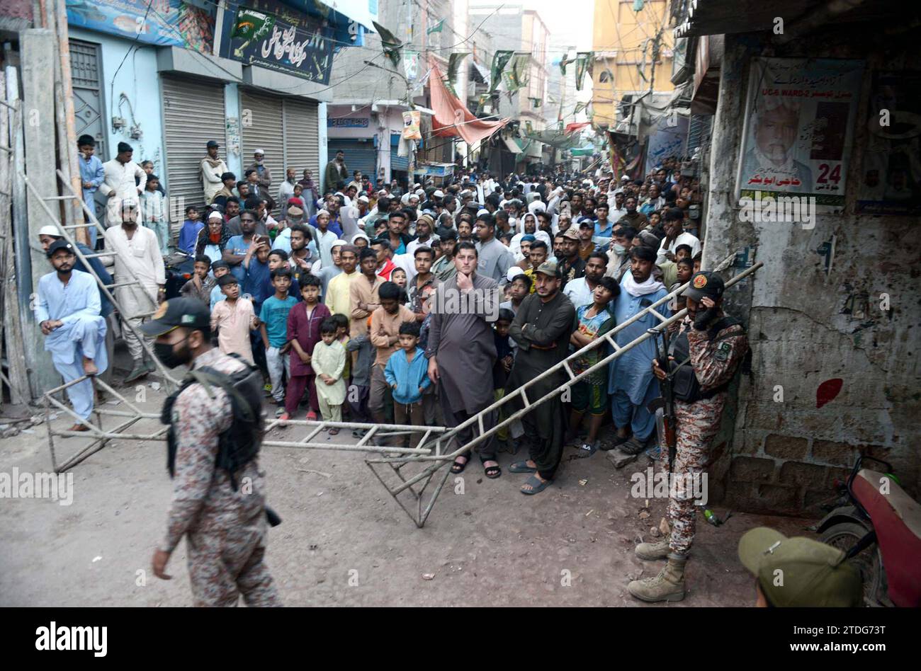 View of damages after building collapsed due to gas cylinder blast ...