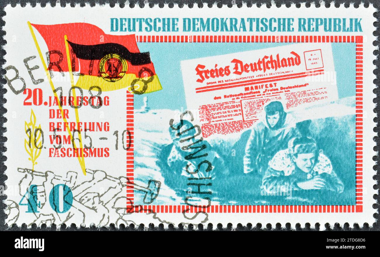 Cancelled postage stamp printed by German Democratic Republic , that ...