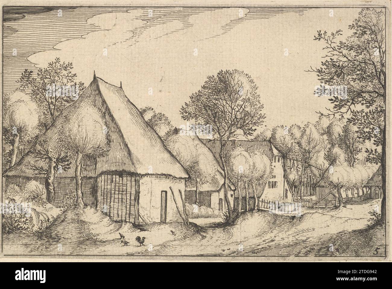 Farmyard, plate 5 from "Regiunculae et Villae Aliquot Ducatus ...