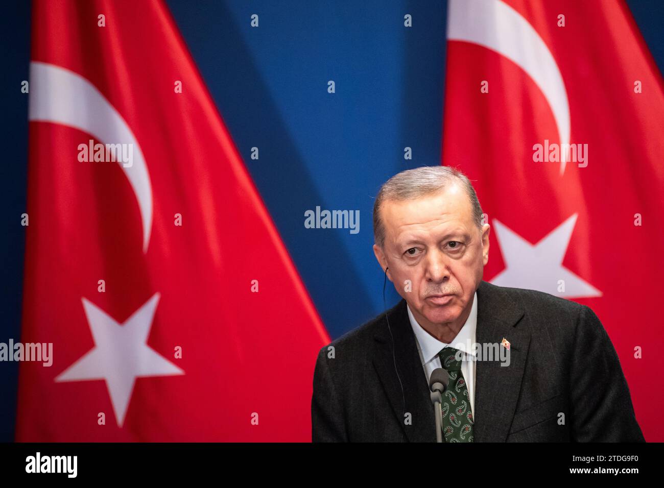 Budapest, Hungary. 18th Dec, 2023. Recep Tayyip Erdogan, President of ...