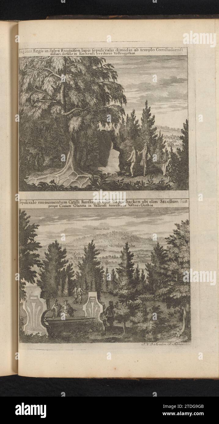 Landscapes with the graves of King Ring and Ketill Runske, Johannes ...