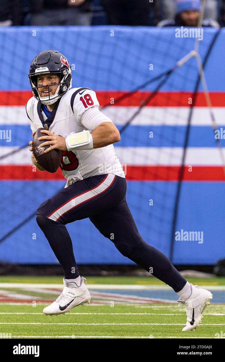 Houston Texans Quarterback Case Keenum 18 Rolls Out To Pass During