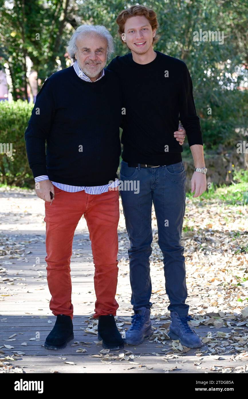 Rome, Italy. 18th Dec, 2023. Jerry Calà (l) and Johnny Calà (r) attend ...
