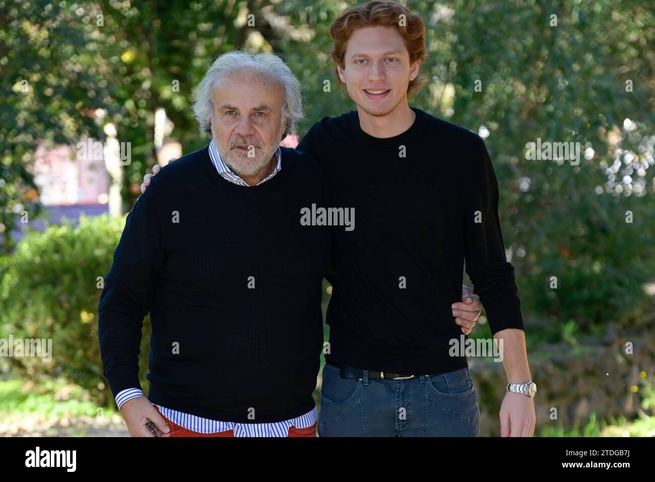 Rome, Italy. 18th Dec, 2023. Jerry Calà (l) and Johnny Calà (r) attend ...