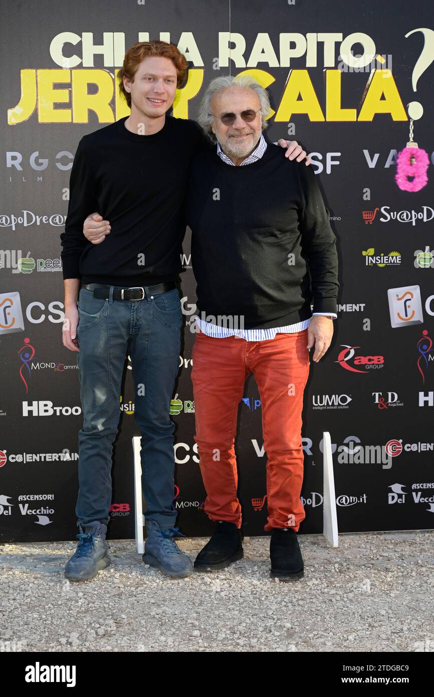 Rome, Italy. 18th Dec, 2023. Johnny Calà (l) and Jerry Calà (r) attend ...