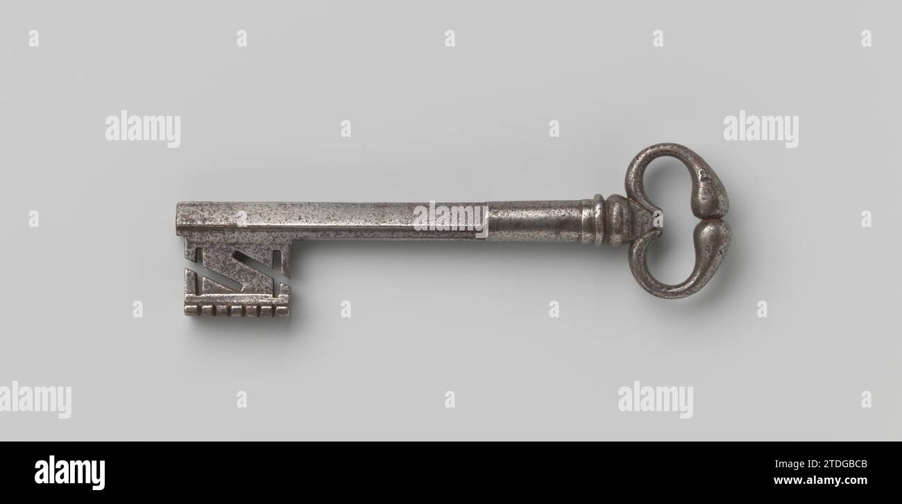 Key, c. 1600 Drilled key of which the eye consists of two C-Voluten ...