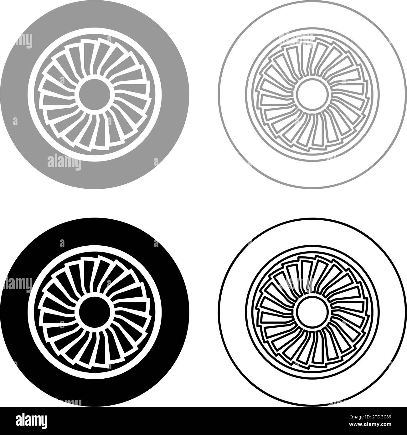 Turbine airplane turbomachine jet engine aircraft motor fan plane set ...