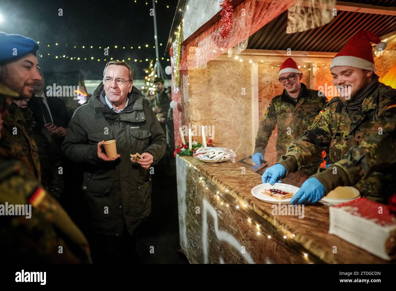 Rukla, Lithuania. 18th Dec, 2023. Boris Pistorius (SPD), Federal ...