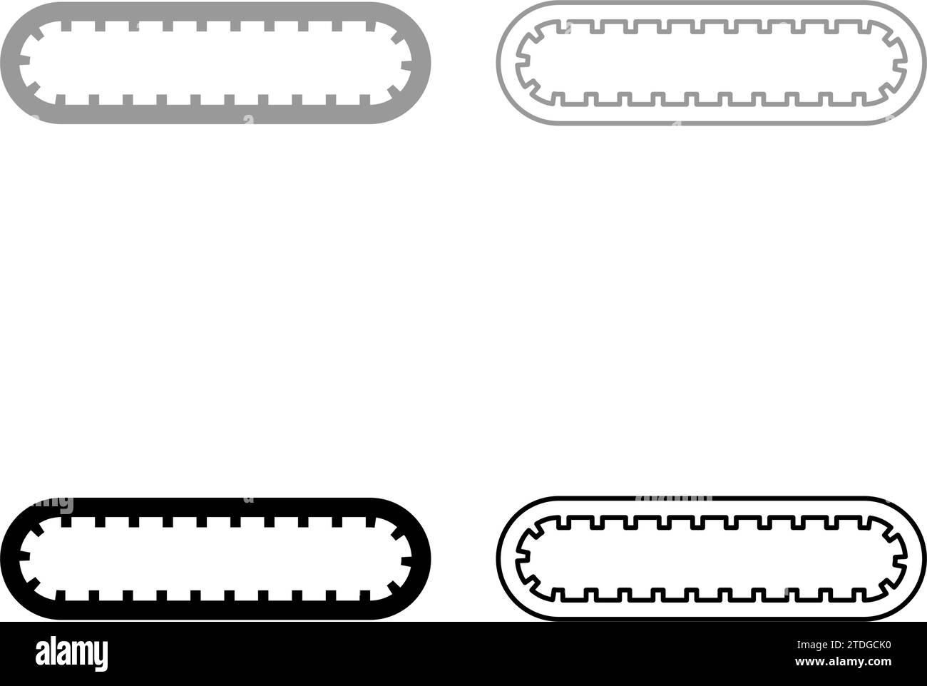 Strap for engine toothed belt for gear cambelt timing gas distribution mechanism set icon grey ...