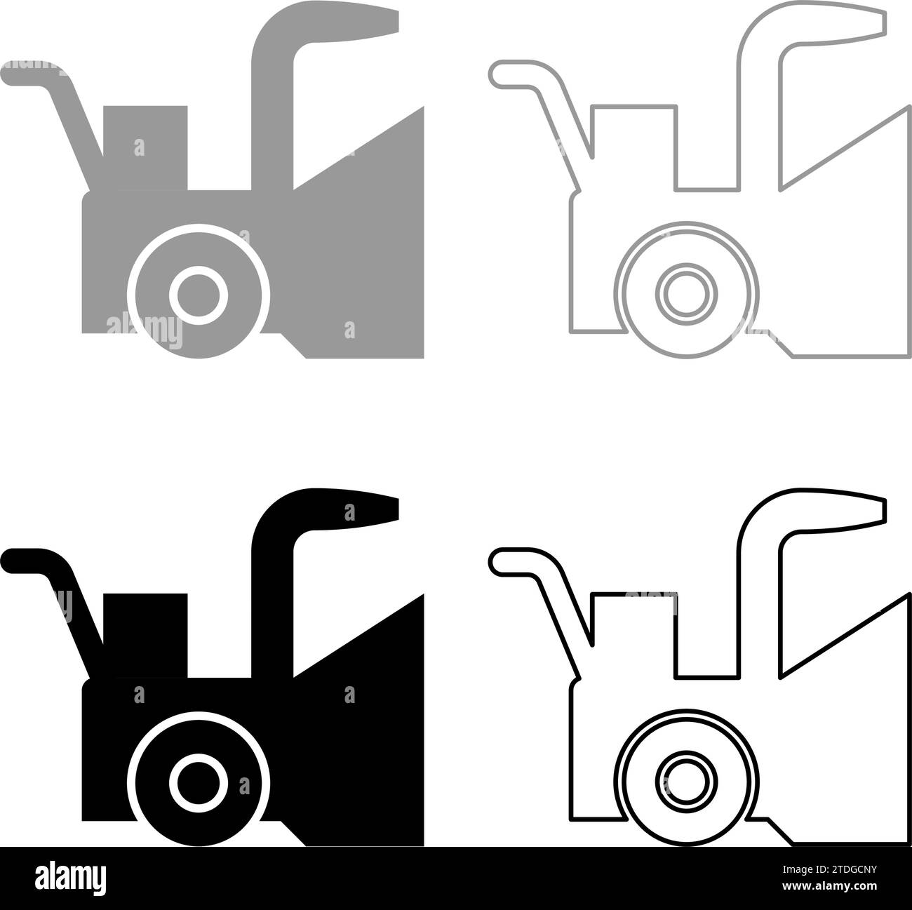 Snowblower snow clear machine snowplow truck plough clearing vehicle ...