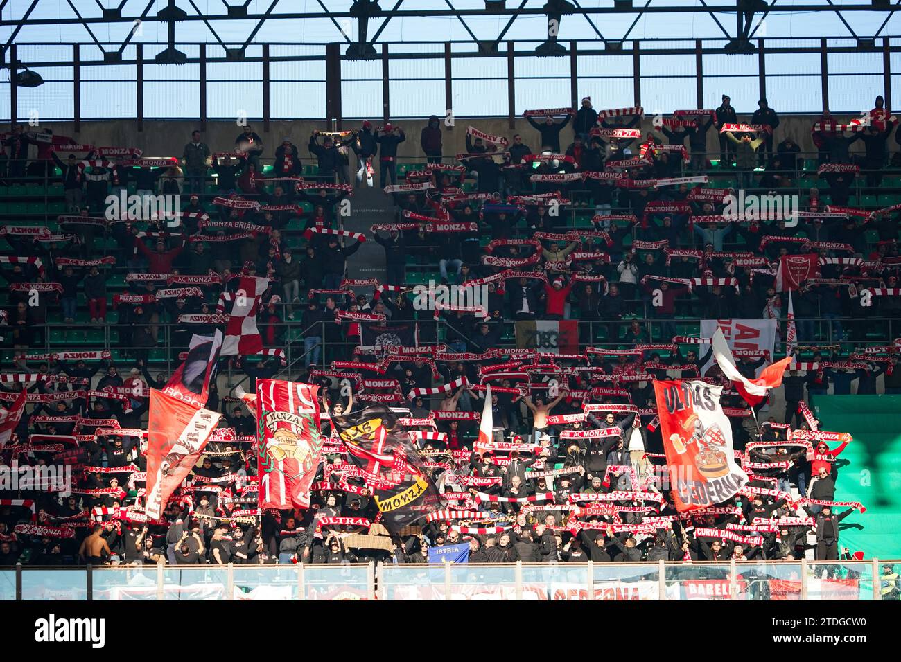 Milan, Italie. 17th Dec, 2023. Ac Monza Supporter of Curva Davide Pieri during the Italian ...