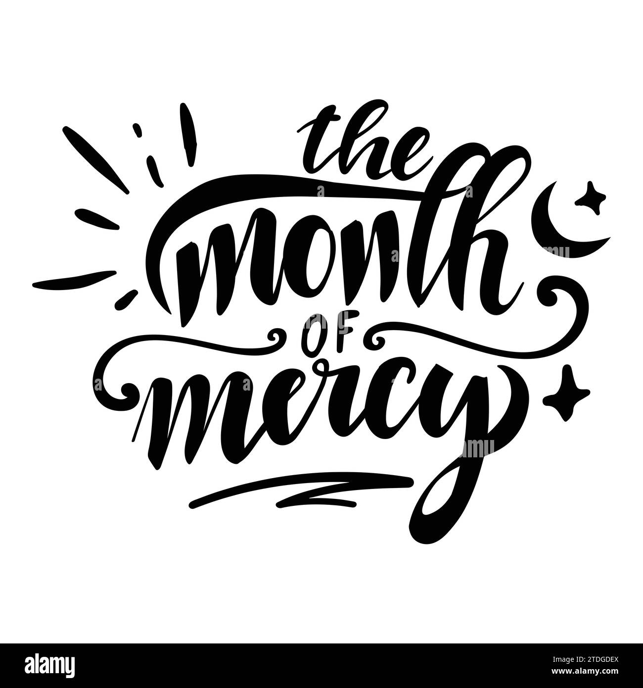 The month of mercy, Ramadan Calligraphy. Ramadhan lettering. Holy ...