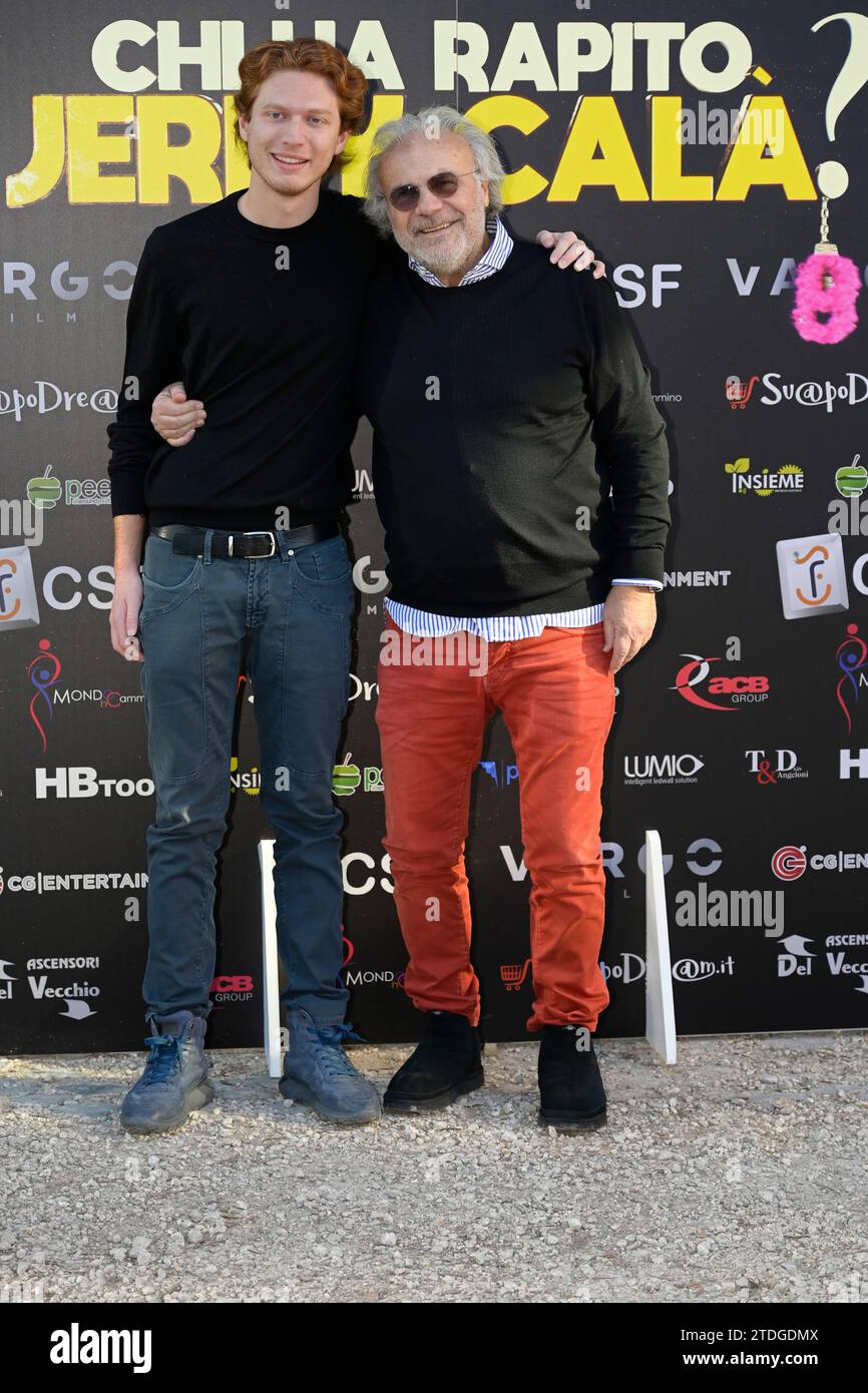 Rome, Italy. 18th Dec, 2023. Johnny Calà (l) and Jerry Calà (r) attend ...