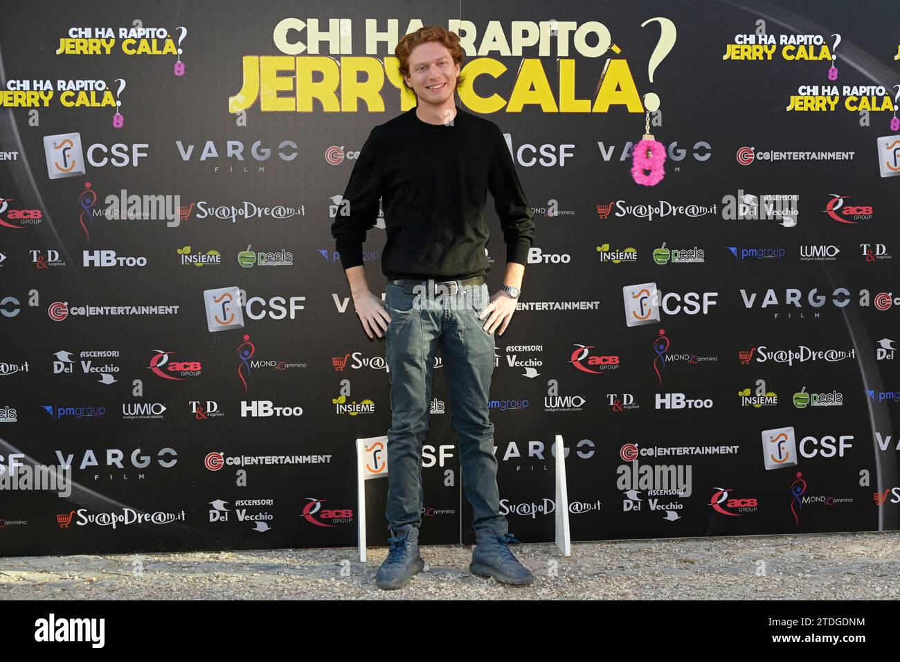 Rome, Italy. 18th Dec, 2023. Johnny Calà attends the photocall of movie ...