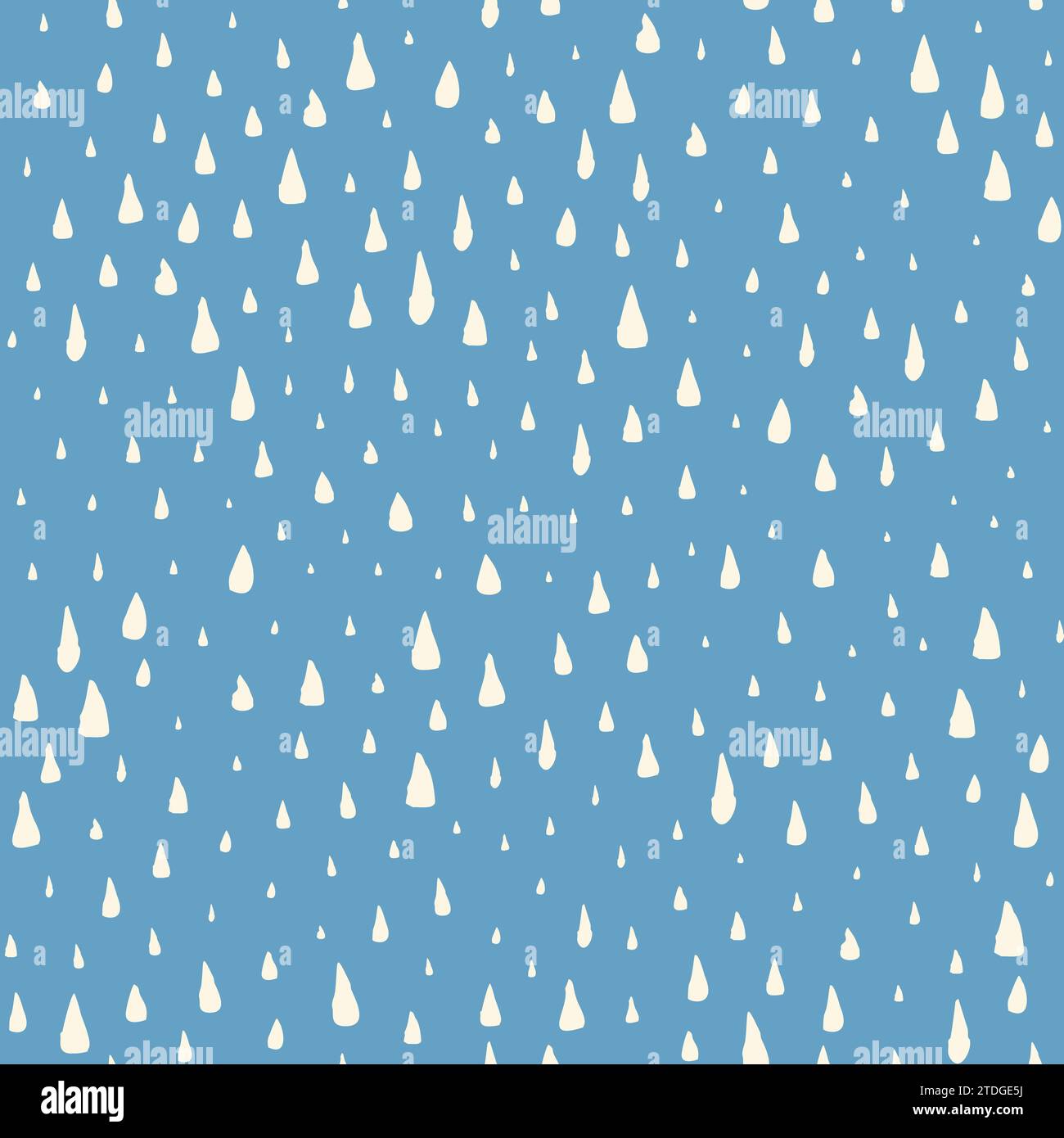Seamless pattern with hand painted rain drops. Graphic design element ...