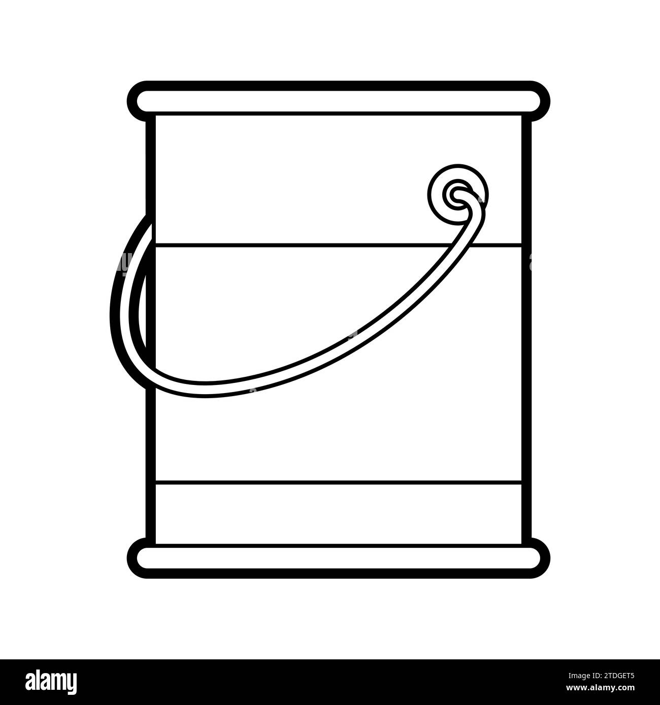 Illustration of paint can. Material for construction industry and ...