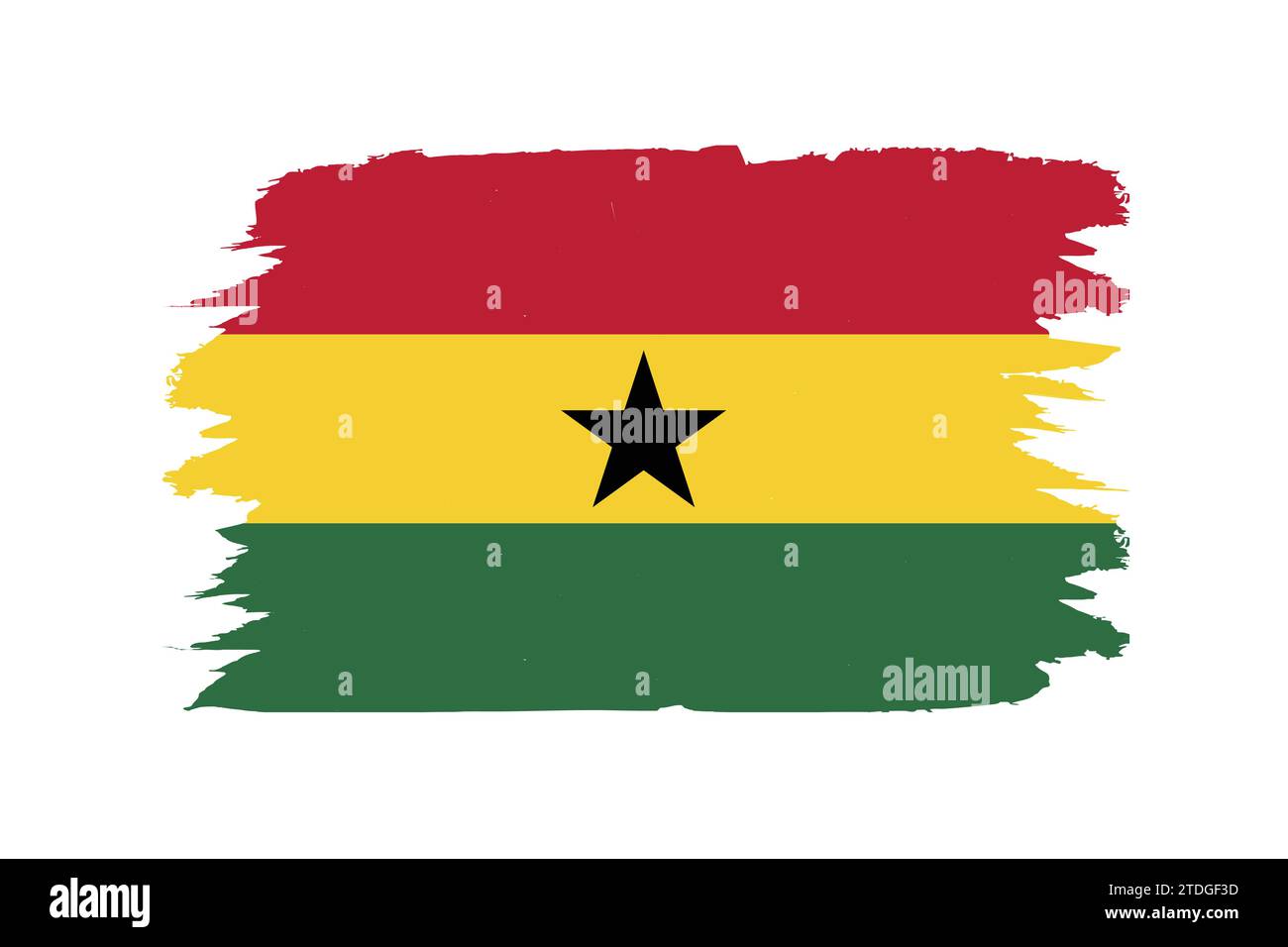 A detailed and accurate vector illustration of Ghana colored flag Stock ...