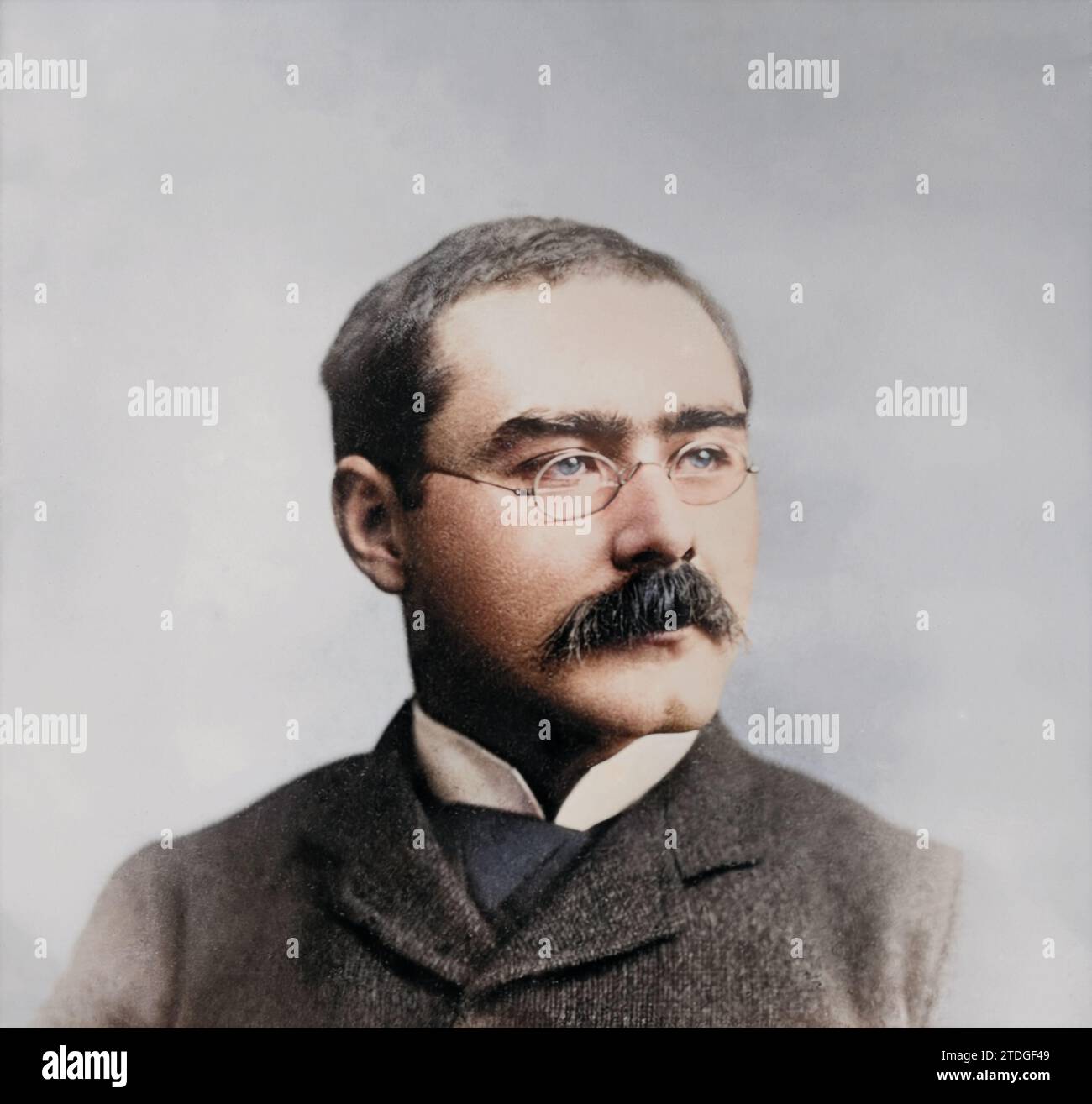Portrait of Rudyard Kipling. Year: c1895-1900. By Elliot and Fry ...