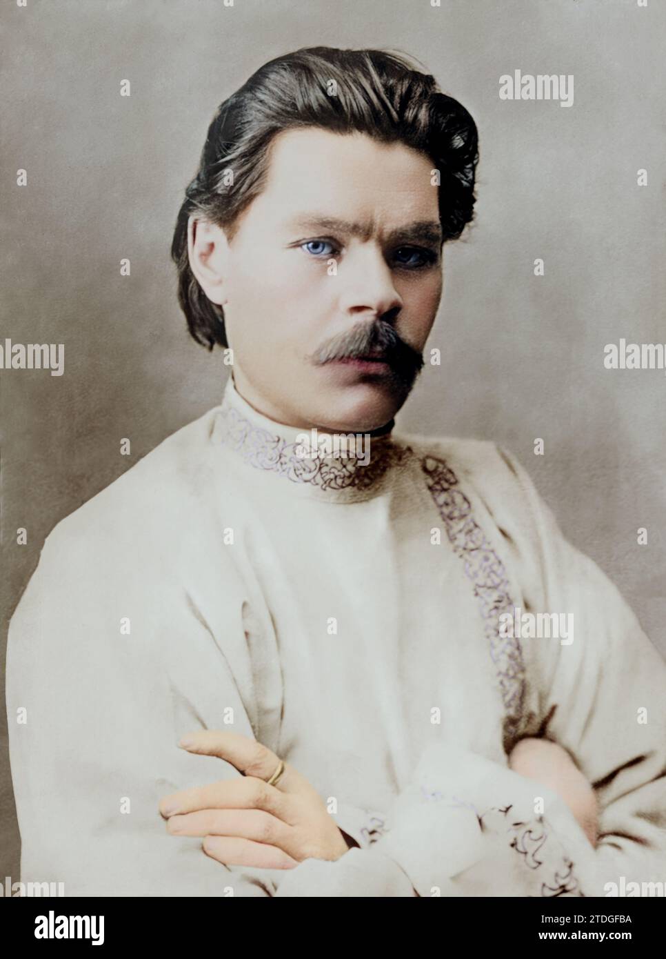 Portrait of Maxim Gorky. Date: 7th Feb 1910. By: Bain News Service ...
