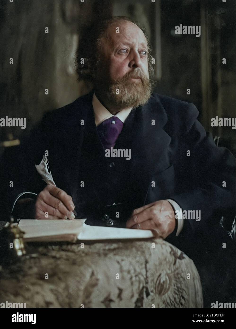 A portrait of Dr. Paul Heyse. Year: Between 1900 and 1914. By Frank ...