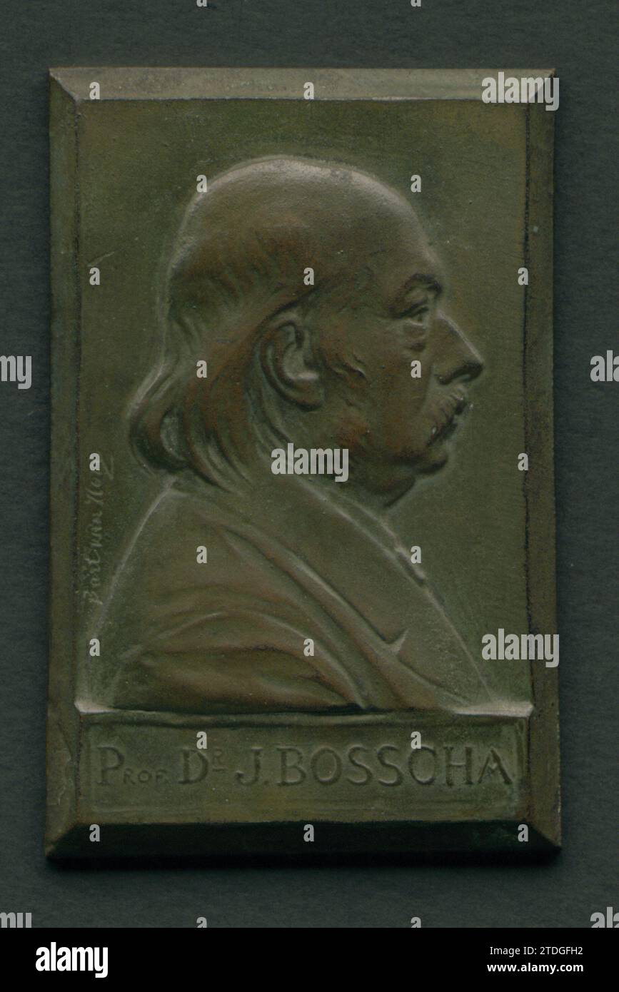 Prof. Dr. J. Bosscha (1831-1911), c. 1907 Plapuette made of hollow cast ...