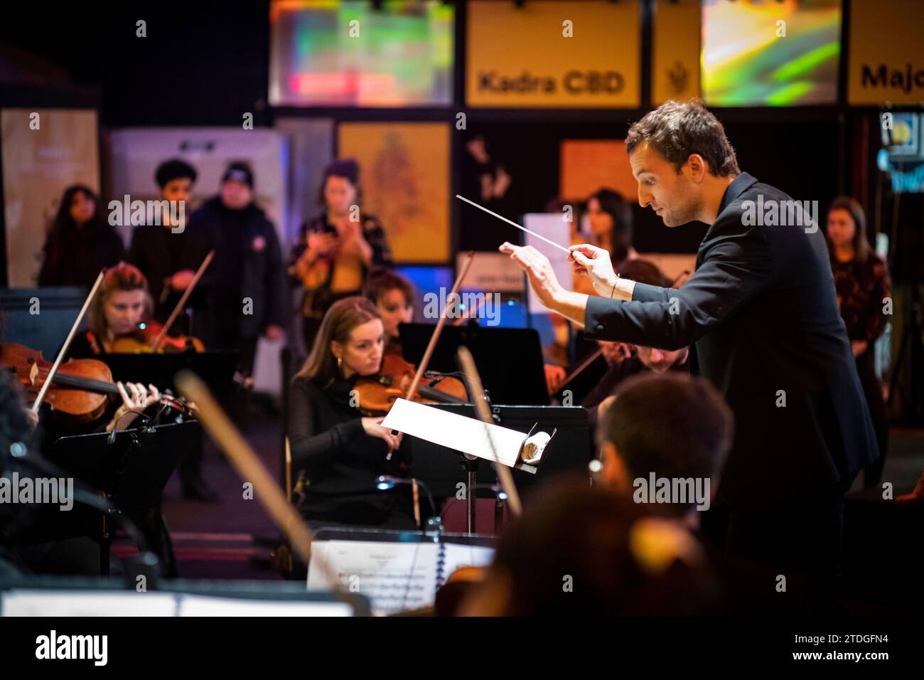 Paris, France. 16th Dec, 2023. French conductor Victor Jacob, founder ...