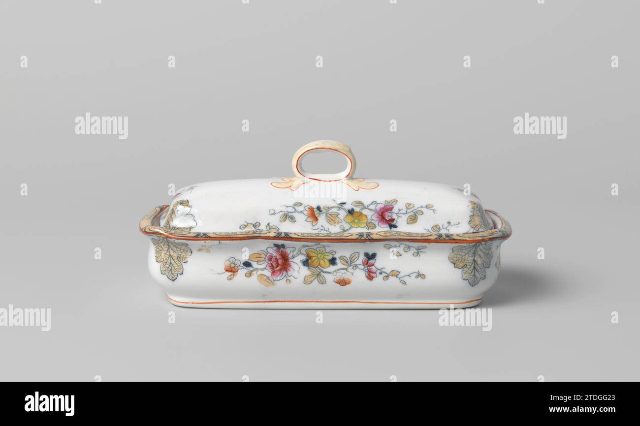 Comb with multicolored flowers, Petrus Regout, 1882 Pap and pottery ...
