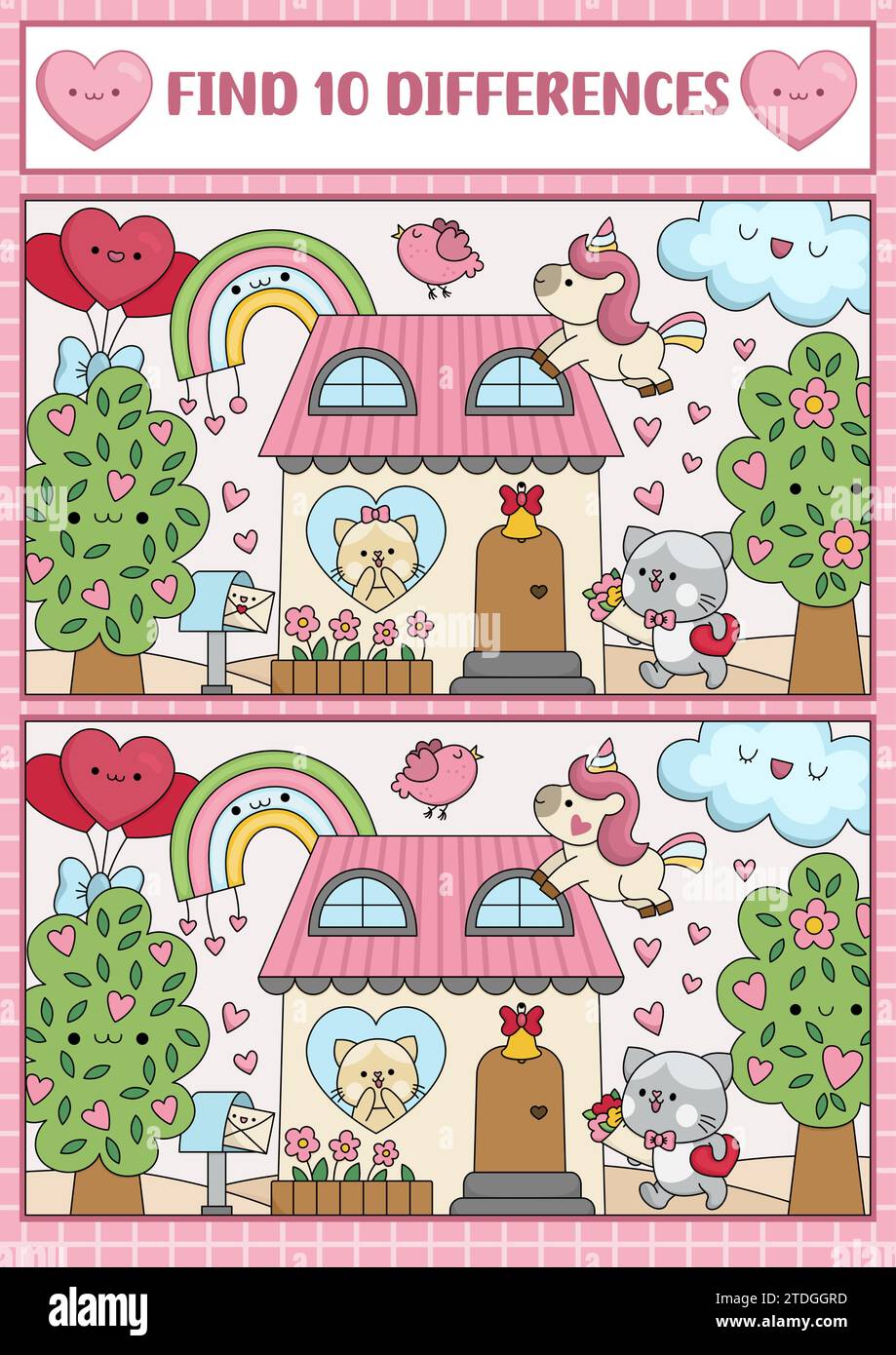 Spot the difference house hi-res stock photography and images - Alamy