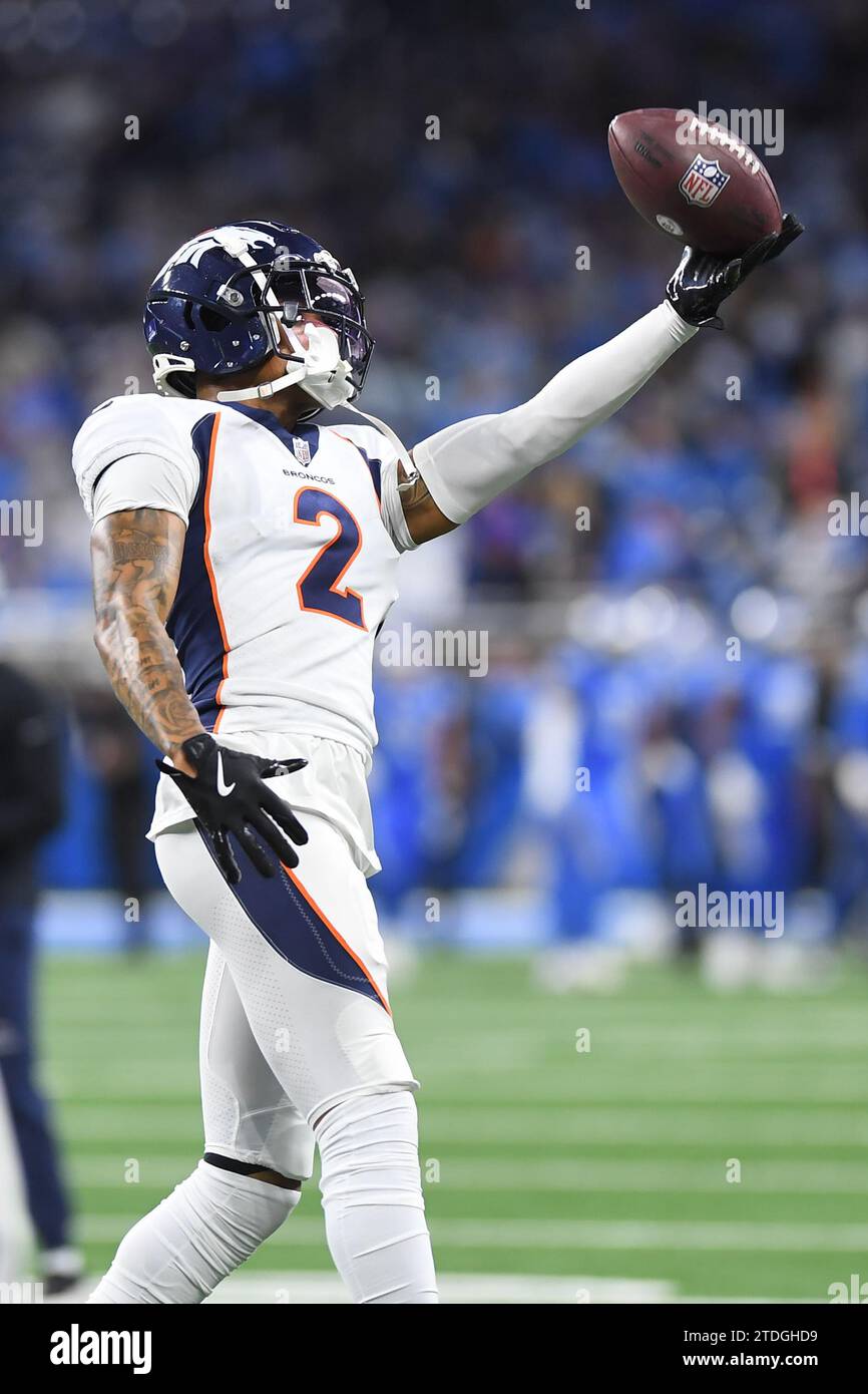 DETROIT, MI - DECEMBER 16: Denver Broncos Cornerback Pat Surtain II (2 ...