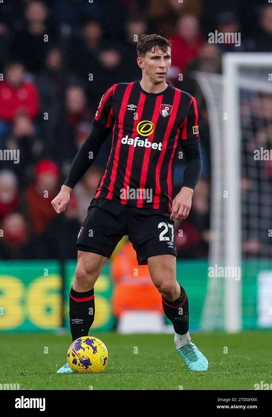 Bournemouth's Kieffer Moore in action during the Premier League match ...