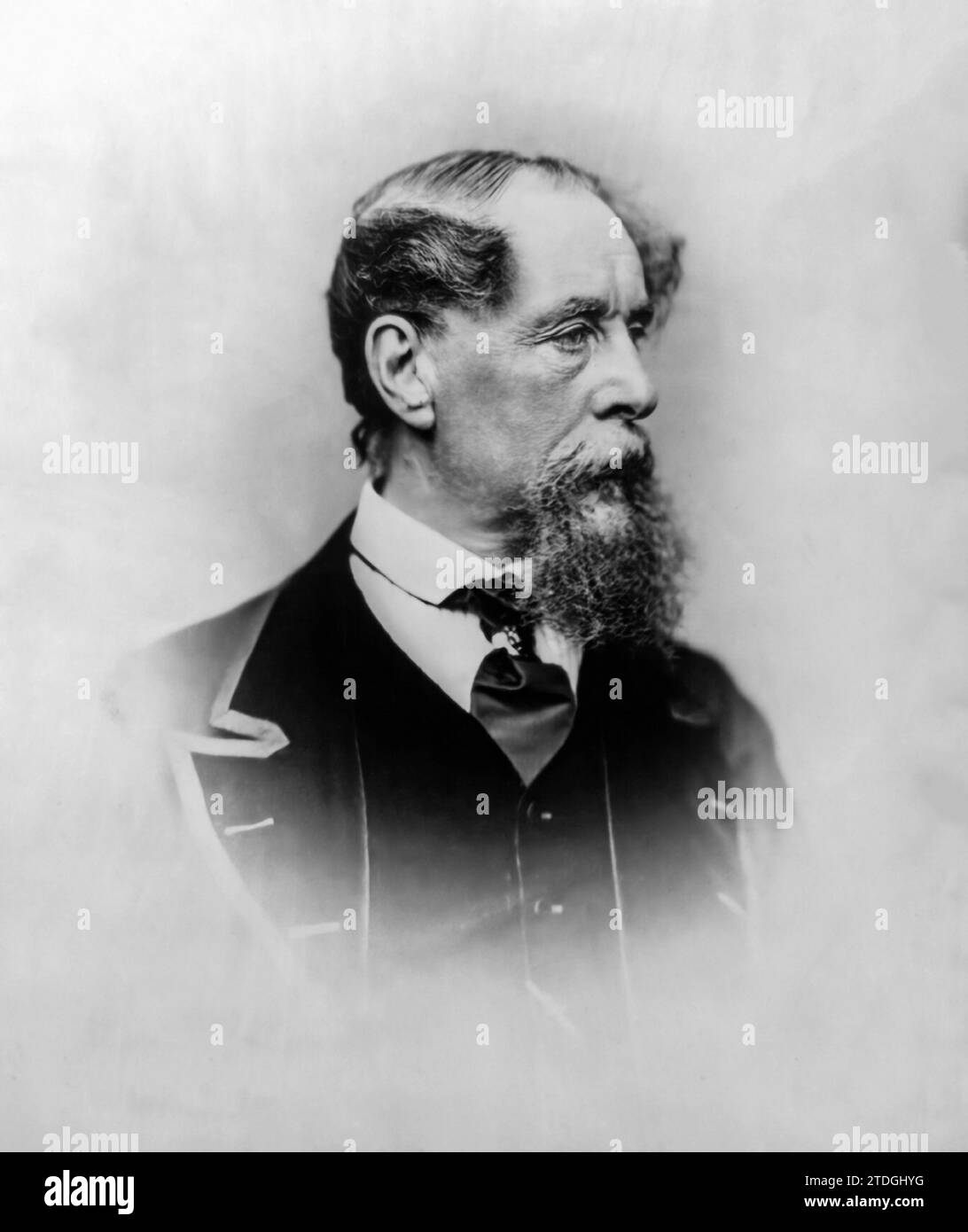 Portrait of Charles Dickens. Year: 1867. By J. Gurney & Son, photo., N ...