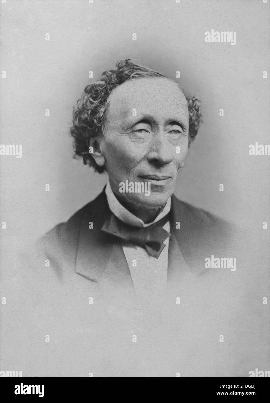 A portrait of the Danish writer Hans Christian Andersen. Year: 1868. By ...